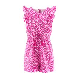 Sommerkleid happy girls "Jumpsuit", M&auml;dchen, Gr. 104, EURO-Gr&ouml;&szlig;en, rosa (deep pink), Stoff, 100% Baumwolle, normal, Kleider Sommerkleid