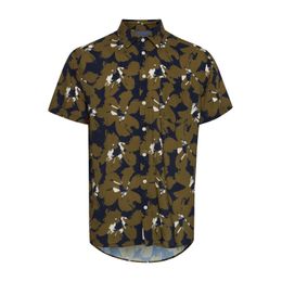 Kurzarmhemd Blend "Kurzarmhemd BHShirt", Herren, Gr. M, N-Gr, blau (marineblaus), Obermaterial: 100% Viskose CV., Hemden