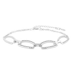 Adelia&acute;s Armband ADELIA&acute;S "Damen Armband aus 925 Silber mit Zirkonia 17+5 cm", silber, Armb&auml;nder, Damen, 22cm, Silber 925 (Sterlingsilber), Armband, Ideal als Geschenk zum Muttertag