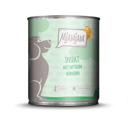 MjAMjAM Insekt mit saftigem H&uuml;hnchen Hunde-Nassfutter getreidefrei 6x800g
