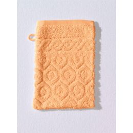 Handtuch Ross Gr. 1, rot (apricot), B:50cm L:100cm, Walkfrottee, 100% Baumwolle, Handt&uuml;cher