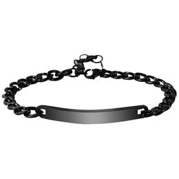 Adelia&acute;s Armband ADELIA&acute;S "Unisex Armband &ndash; Panzerarmband aus Edelstahl 19+4 cm", schwarz, Armb&auml;nder, Damen, 23cm, Edelstahl, Armband, Ein stilvolles Geschenk f&uuml;r besondere Momente