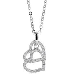 Adelia&acute;s Kette ohne Anh&auml;nger ADELIA&acute;S "Damen Halskette mit Anh&auml;nger &ndash; Herz aus 925 Silber", silber, Halsketten, Damen, 42cm, Silber 925 (Sterlingsilber), Ideal zum Verschenken &ndash; schlicht und stilvoll