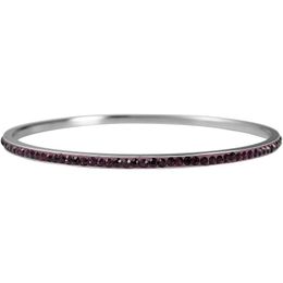 Adelia&acute;s Armreif ADELIA&acute;S "Damen Armband &ndash; Armreif aus Edelstahl mit Zirkonia &Oslash; 6,5 cm cm", silber, Armb&auml;nder, Damen, 6,5cm, Edelstahl, Armreif, Perfekt als Geschenk zum Geburtstag