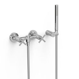 Tres Aufputz 2 Griffmischer f&uuml;r Dusche Anti Kalk Messing Handbrause , 28316301 28316301