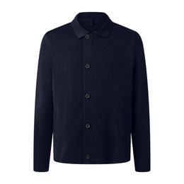 Strickjacke Maerz Muenchen "Maerz Muenchen 593400 Strickjacke Herren Bekleidung", Herren, Gr. 50, blau, 100% Wolle (Merino), Strickjacken Strickjacke