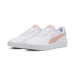 Sneaker Puma "COURT LALLY", Damen, Gr. 37,5, rosa (Puma wei&szlig;, rose quartz), Synthetik, Schuhe Sneaker, f&uuml;r sportliche und l&auml;ssige Anl&auml;sse, mit SOFTFOAM+ D&auml;mpfung