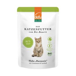 Defu Bio-Huhn Harmonie Katzen-Nassfutter Bio-Premium-Alleinfuttermittel 85g