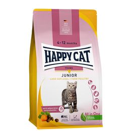 Happy Cat Young Junior Land Gefl&uuml;gel Katzen-Trockenfutter f&uuml;r sterilisierte K&auml;tzchen 1,3kg