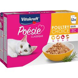 Vitakraft Po&eacute;sie Poultry Choice Katzen-Nassfutter getreidefrei St&uuml;ckchen in Gelee