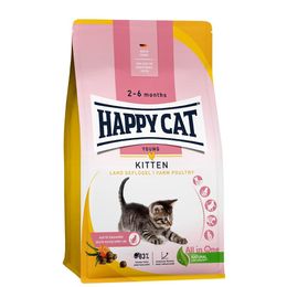 Happy Cat Young Kitten Land Gefl&uuml;gel Katzen-Trockenfutter f&uuml;r Kitten 1,3kg