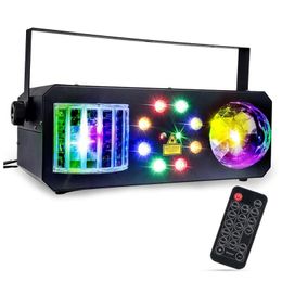 LIGHT4ME PARTY IV V2 Multieffekt LED Derby Disco Ball Wash Laser