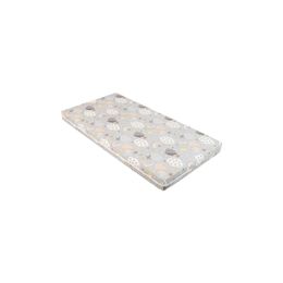 Kikkaboo Babybett Matratze Fantasia Plus 120 x 60cm Rei&szlig;verschluss Baumwollbezug hellgrau