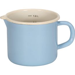 SONSTIGE Emaille-Milchtopf mit Ausguss Serie SYLT, 12 cm