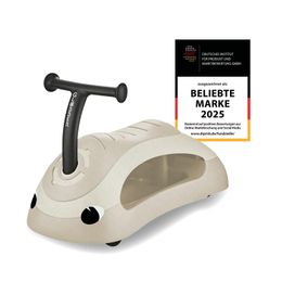 Globber WALK N' ROLL 2in1 ECO &ndash; Lauflernwagen, Schiebeauto, Rutschauto, werkzeugloser Umbau, kippsicher, kokos wei&szlig;