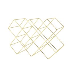 ECHTWERK Weinregal f&uuml;r 8 Flaschen - gold