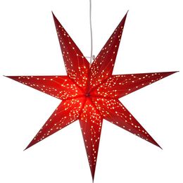 STAR TRADING Weihnachtsstern Papierstern Rot, 1-flammig