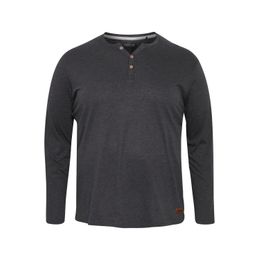 !Solid Langarmshirt SOLID "Langarmshirt SDVolko Big & Tall", Herren, Gr. 5XL, grau (dar grau m), Obermaterial: 100% Baumwolle CO., Shirts Langarmshirt