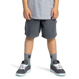 Jeansshorts DC Shoes "Carpenter 18.5", Jungen, Gr. 14(155-164cm), grau (medium grau), Obermaterial: 80% Walkfrottier, 20% Walkfrottier;, Jeans Jeansshorts
