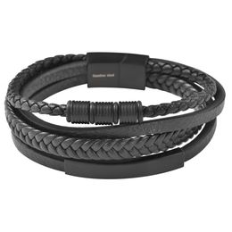 Adelia&acute;s Edelstahlarmband ADELIA&acute;S "Unisex Armband aus Edelstahl" Gr. 19, schwarz, Armb&auml;nder, Herren, 19, Edelstahl, Edelstahlarmband