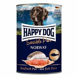 Happy Dog Sensible Pure Norway (Seefisch) Hunde-Nassfutter getreidefrei 6x400g