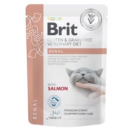 Brit Vet Diet Cat Fillets in Gravy Renal Katzen-Nassfutter getreidefrei 12x85 g