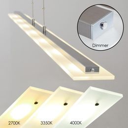 hofstein Lourdes Pendelleuchte LED Chrom, Nickel-Matt, 7-flammig