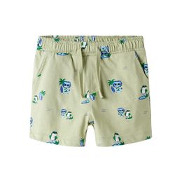 Shorts name it "NMMJAXON NREG SHORTS BOX PB", Jungen, Gr. 110, N-Gr, swamp, Web, Obermaterial: 100% Baumwolle, unifarben, kurz, Hosen Shorts