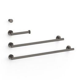 Tres Set bestehend aus 2 Handtuchhaltern + 1 Papierhalter ohne Deckel + 1 Haken , 09598102GR 09598102GR
