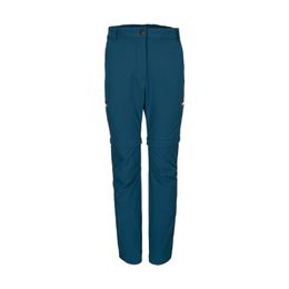 Zip-off-Hose Killtec "KOS 110 GRLS PNTS", M&auml;dchen, Gr. 128, Normalgr&ouml;&szlig;en, ocean, Obermaterial: 100% Polyester, Hosen, Leichte, schnelltrocknende Hose, wandelbar zu Shorts