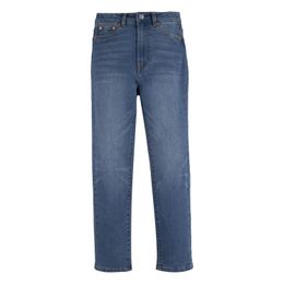 Weite Jeans LEVI'S KIDS "LVG RIBCAGE STRAIGHT", M&auml;dchen, Gr. 14 (158), N-Gr, jive swing, Denim/Jeans, Obermaterial: 68% Baumwolle, 27% Polyester, 4% Viskose, 1% Elasthan, lang, Jeans, Straight Fit, for GIRLS