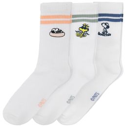 Gina Benotti 3 Paar Peanuts Socken mit Stickerei