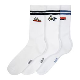 VanVaan 3 Paar Peanuts Socken mit Stickerei