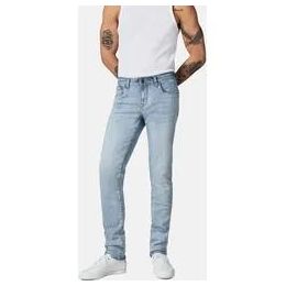 Slim-fit-Jeans PEAK TIME "Mailand", Herren, Gr. 38, L&auml;nge 34, blau (hellblau), Denim/Jeans, Material: 87% Baumwolle, 11% Polyester, 2% Elasthan, Basic, slim fit lang, Jeans Slim-fit-Jeans, Herren Jeans mit super hohem Stretch-Anteil