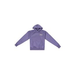 Kapuzensweatshirt DROPSIZE "Dropsize HEAVY OVERSIZE MIRRORED LOGO HOODIE", Herren, Gr. L, blau granite, 70% Baumwolle, 30% Polyester, bedruckt, Sweatshirts