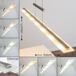 hofstein Ramsele Pendelleuchte LED Chrom, Nickel-Matt, 7-flammig