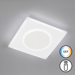 Fischer & Honsel Bisi Deckenleuchte LED Wei&szlig;, 1-flammig, Fernbedienung