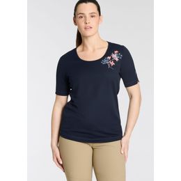 T-Shirt Maier Sports, Damen, Gr. 40, blau (night sky), Obermaterial: 100% Polyester, Rundhals, Shirts T-Shirt, Atmungsaktiv & schnell trocknend
