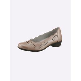 Pumps Casual Looks, Damen, Gr. 39, beige, Glattleder, Schuhe Pumps