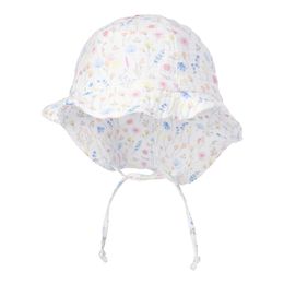 Topomini Baby Musselin-M&uuml;tze mit Blumen-Muster