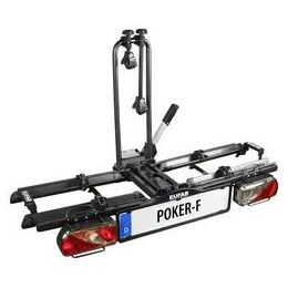 Kupplungsfahrradtr&auml;ger Eufab "POKER-F", schwarz, B:58cm H:68cm T:142cm, Fahrradtr&auml;ger