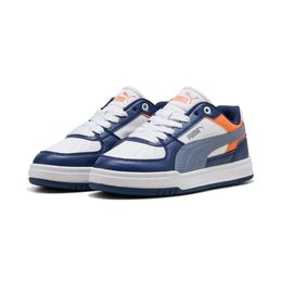 Sneaker Puma "CAVEN III BLOCK JR", Jungen, Gr. 38,5, blau jewel, gray sky, Puma wei&szlig;, Synthetik, unifarben, Schuhe Sneaker, f&uuml;r sportlichen Alltag und Streetwear, gepolstertes Fu&szlig;bett