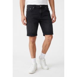 Only & Sons Shorts ONLY & SONS "ONSWEFT BOX PIM DNM SHORTS VD", Herren, Gr. L, N-Gr, washed schwarz, Web, Obermaterial: 50% Baumwolle, 30% Polyester, 18% Viskose, 2% Elasthan, unifarben, regular fit, Hosen Shorts