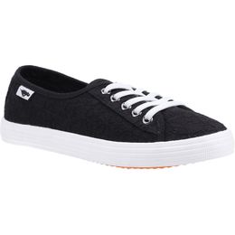Rocket Dog Chow Chow Baumwoll Damenschwarze Turnschuhe