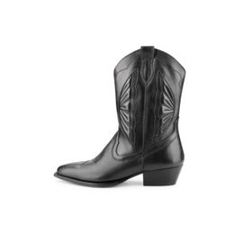 PS Poelman Cowboystiefel "MOCO" in Schwarz
