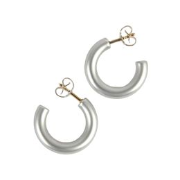 DeMarie Ohrringe eloxiertes Aluminium silberfarben
