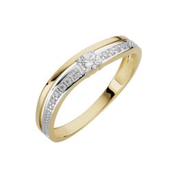 OROLINO Ring 333/- Gelbgold glanz synth. Zirkonia