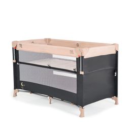 Moni Reisebett Next Level, 2 Ebenen, Matratze, Seite zum klappen, Beistellbett beige