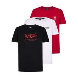 PETROL INDUSTRIES - 3er-Pack T-Shirts mit Print Habanero Herren