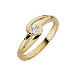 OROLINO Ring 333/- Gelbgold glanz synth. Zirkonia